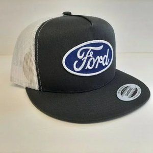 Accessories | Ford Embroidered Patch Cap Flat Bill Mesh Snapback Hat ...